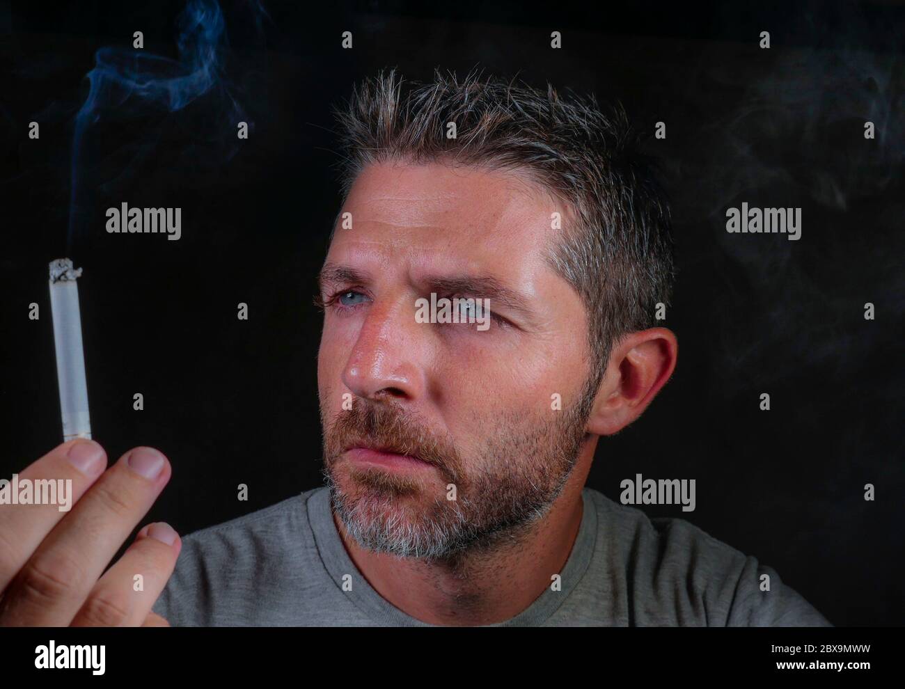 Nicotine Thinking High Resolution Stock Photography and Images - Alamy