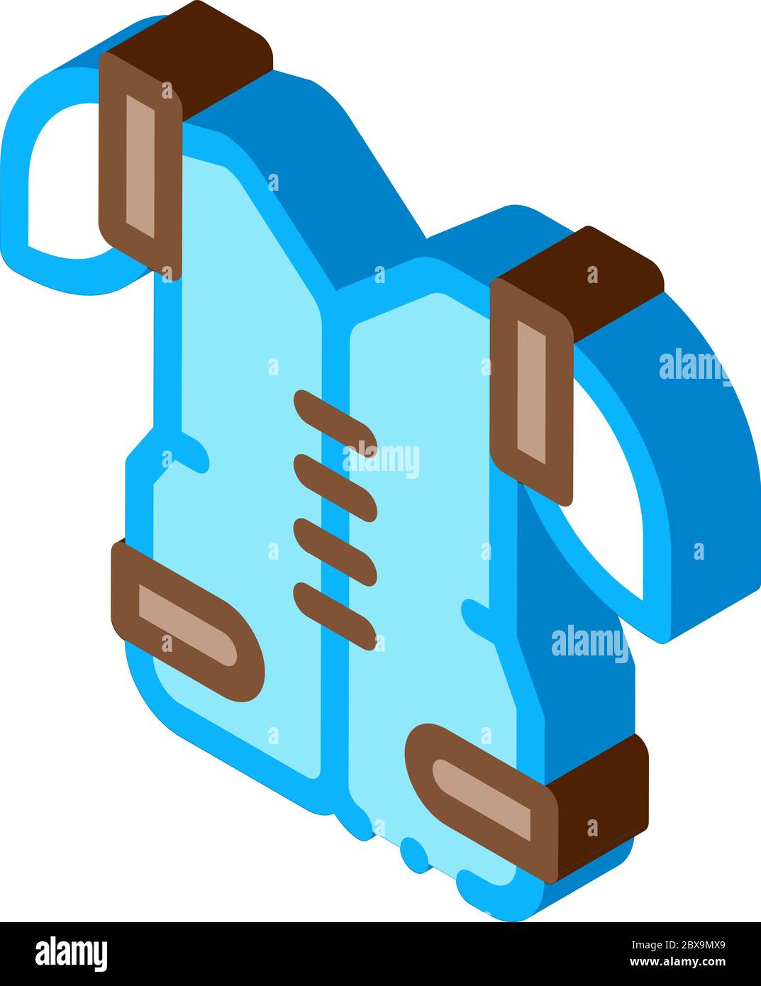 Protective Corset Vest isometric icon vector illustration Stock Vector ...