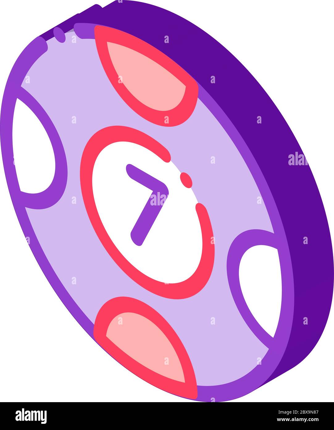 Ball with Number isometric icon vector illustration Stock Vector Image ...