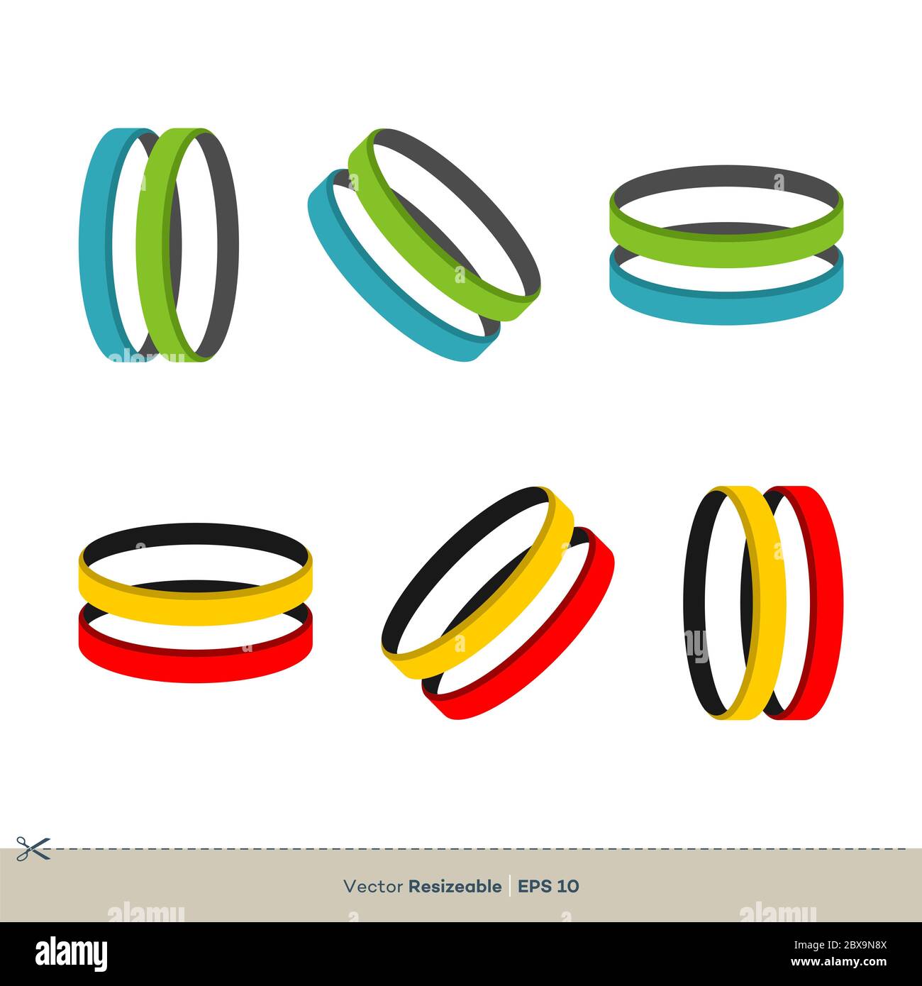 set Ring Vector Logo Template Illustration Design. Vector EPS 10 Stock ...