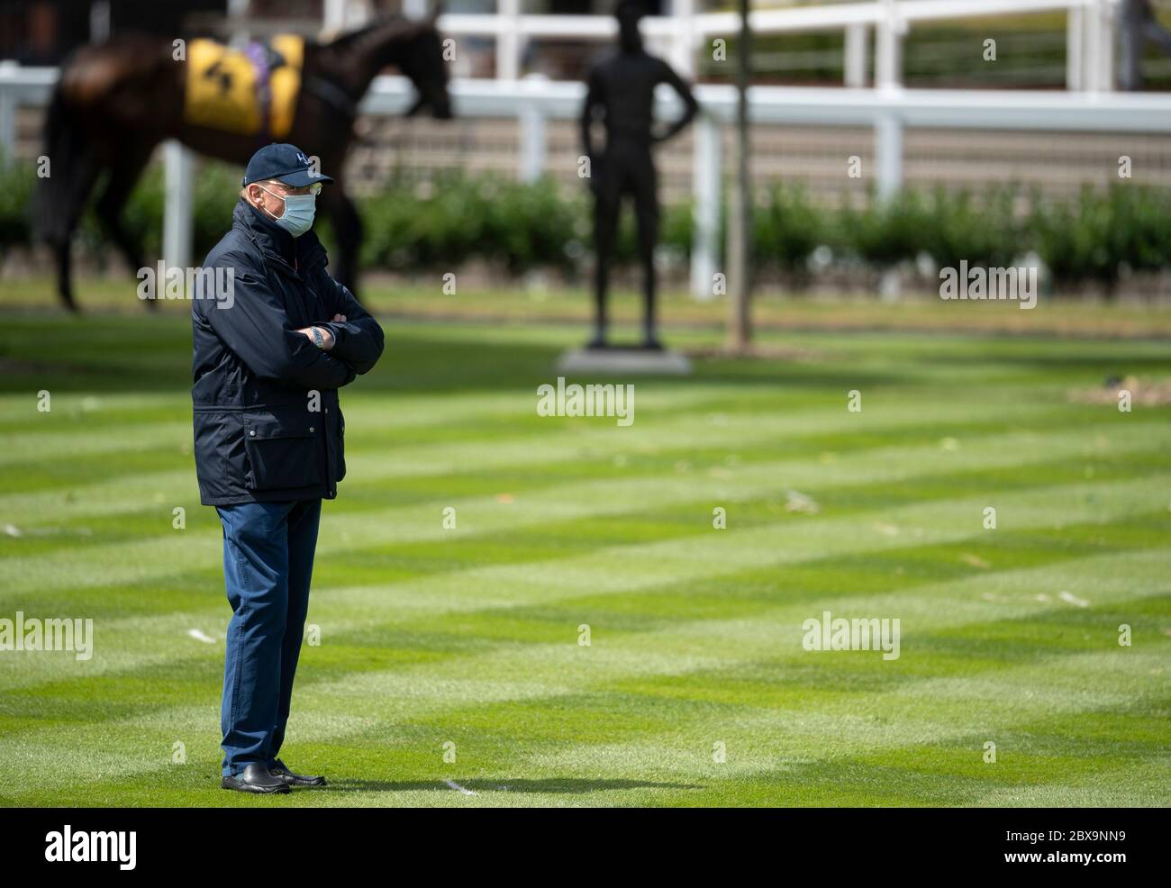 John Gosden at Newmarket Racecourse Stock Photo - Alamy