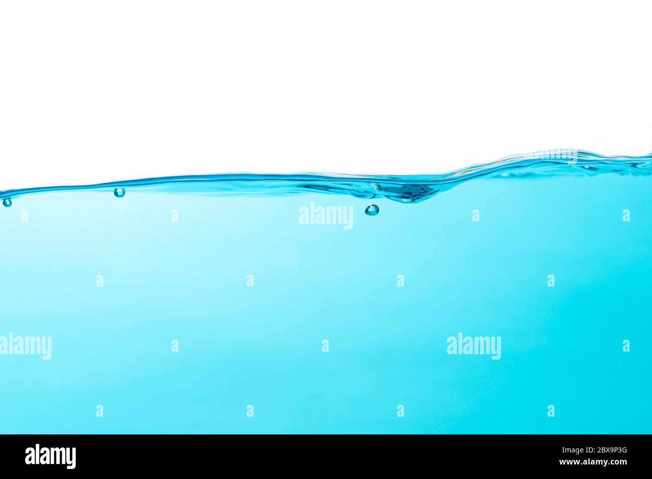Close up of air bubble and water splash,Water splash isolated on white ...