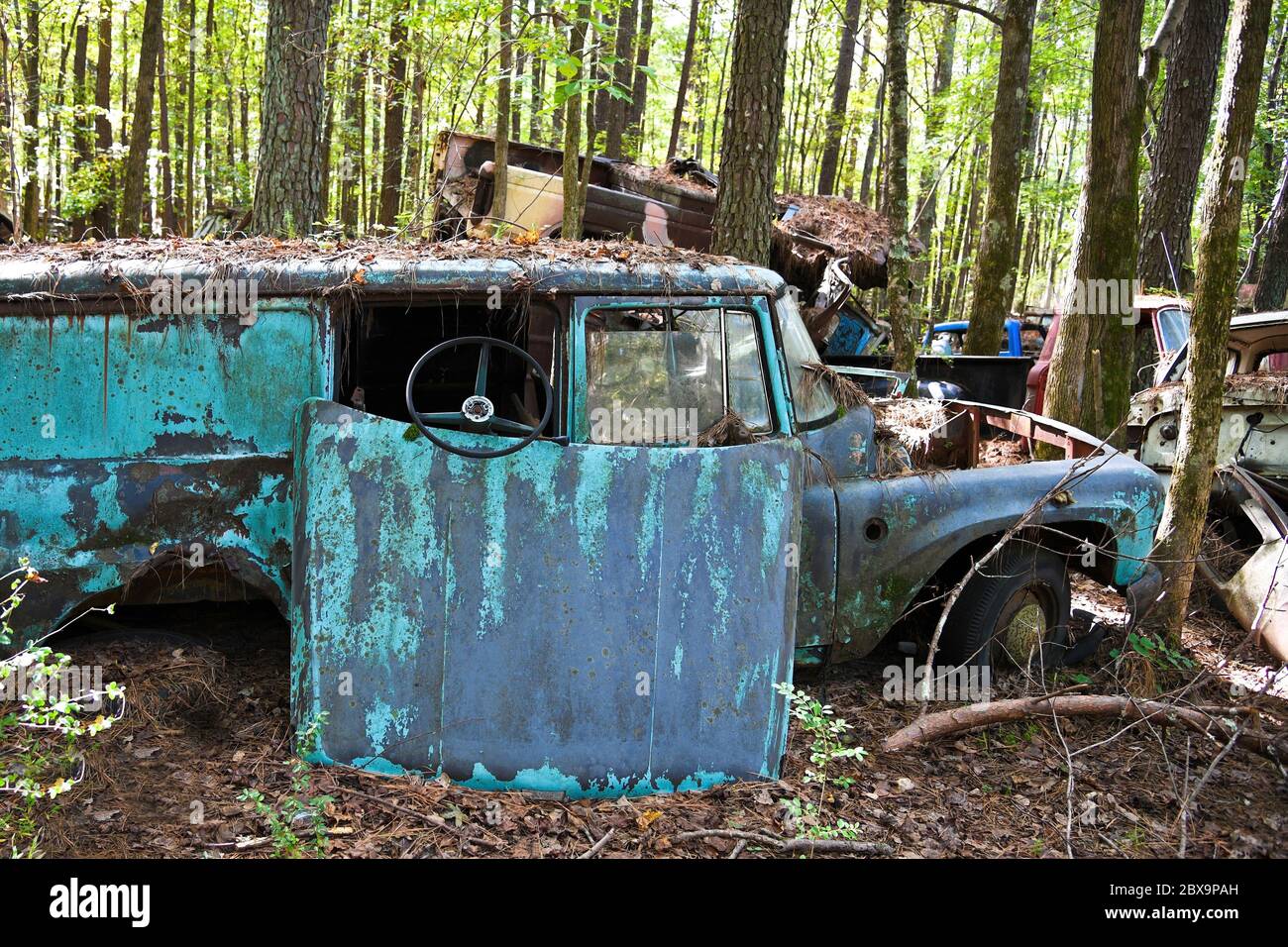 Vintage cars abandoned in scrap hi-res stock photography and images - Alamy