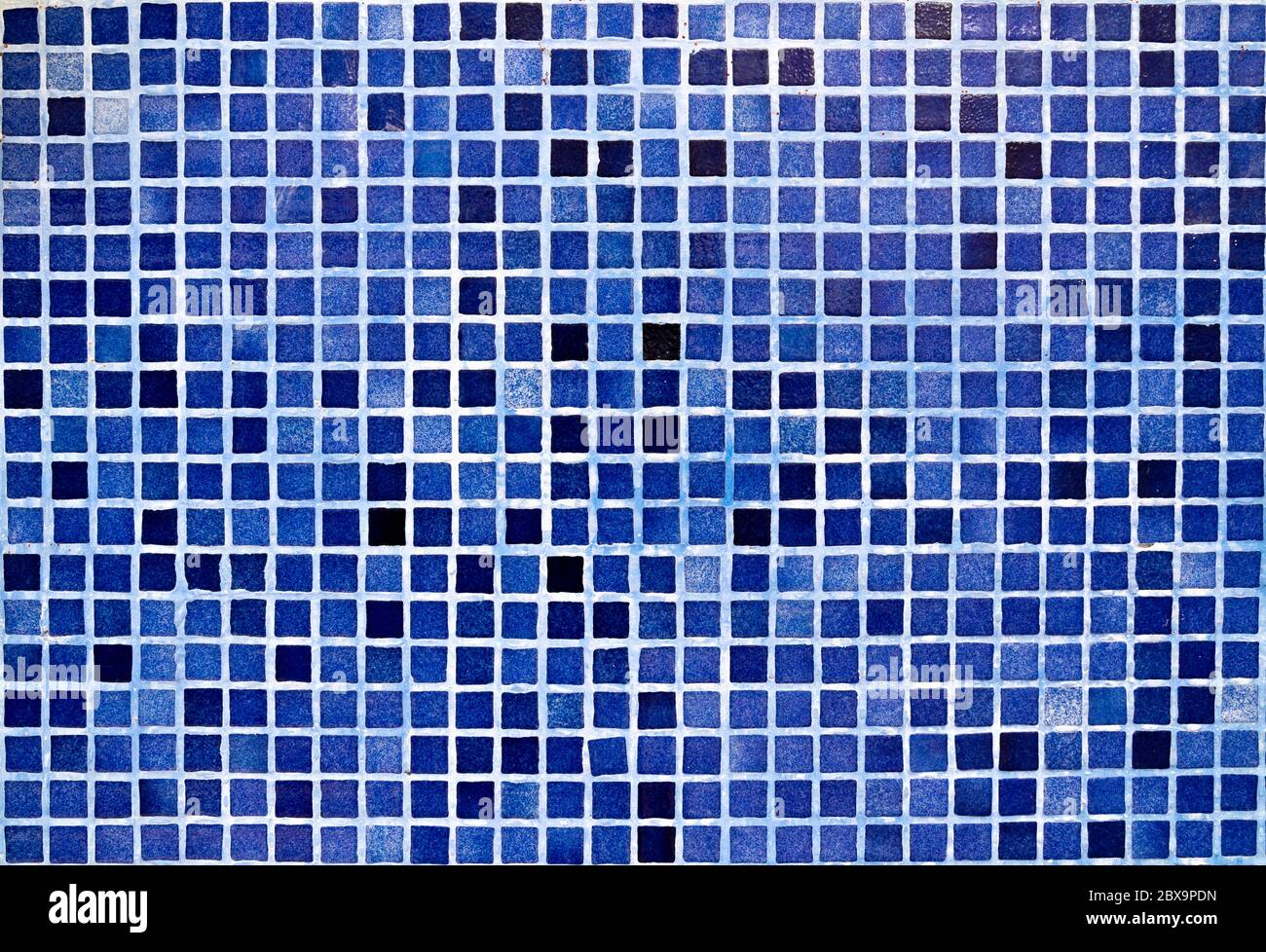 Ceramic mosaic tile background blue hi-res stock photography and images ...