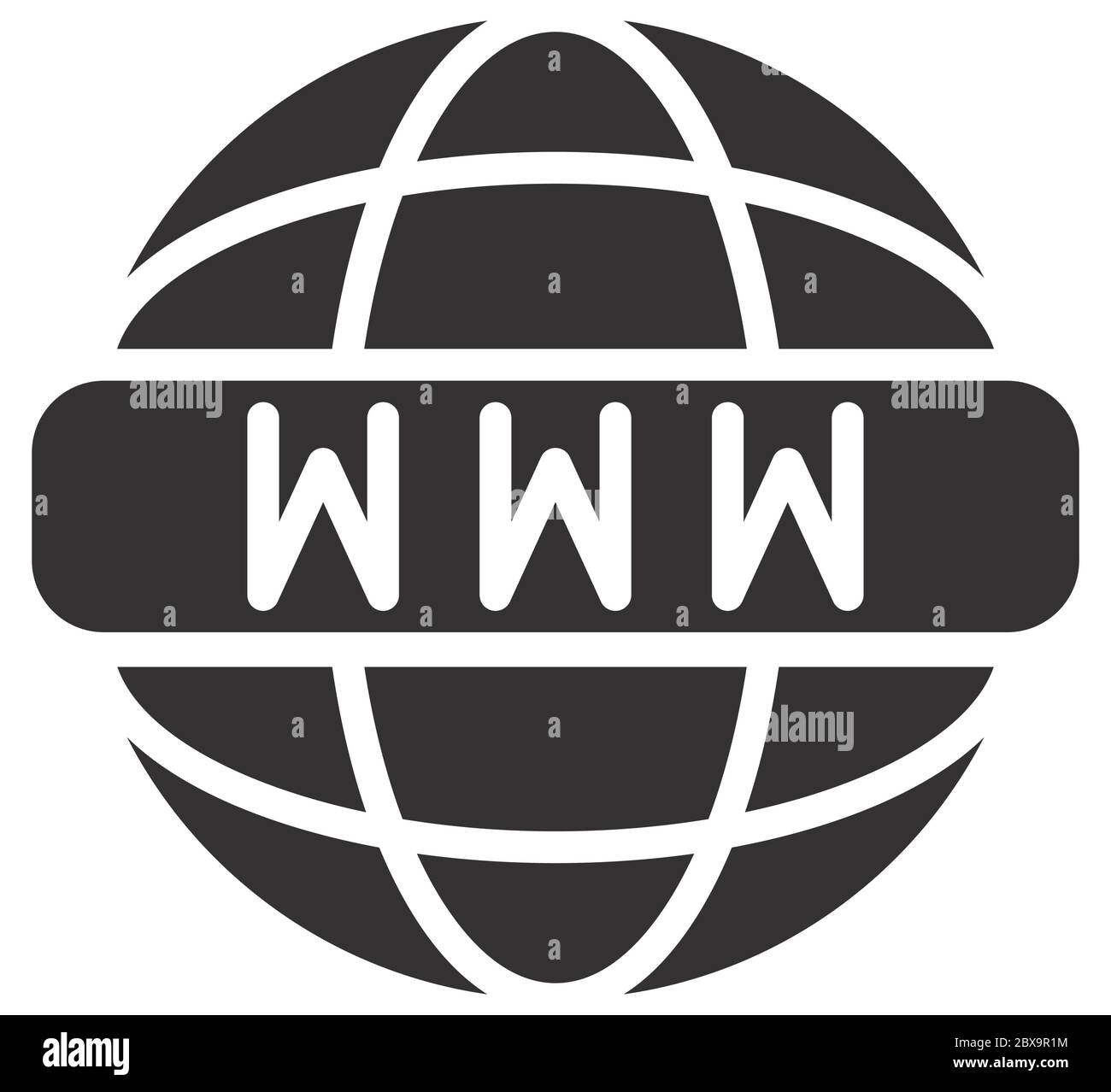 global internet symbol icon over white background, silhouette style ...