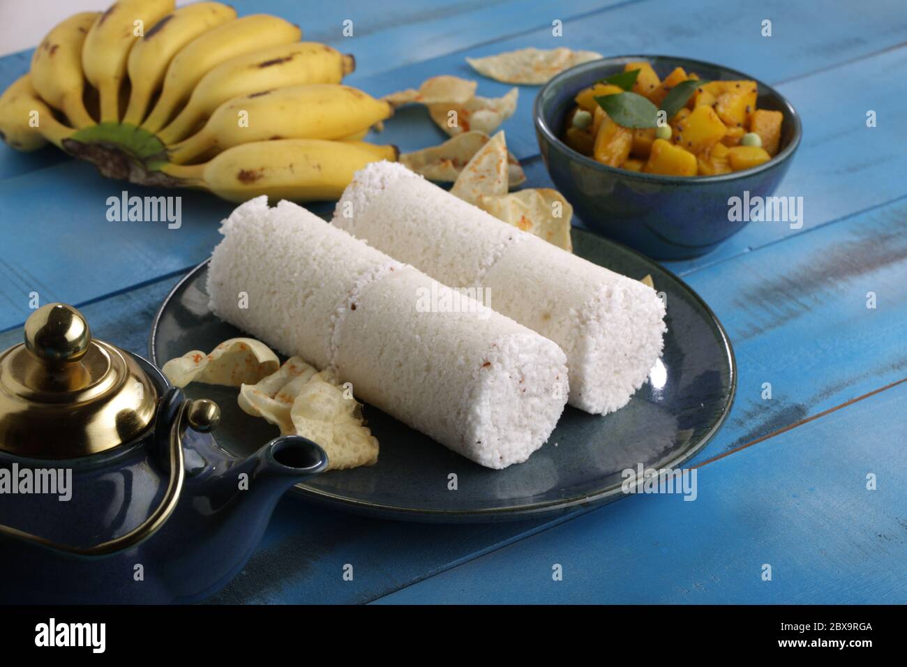 PUTTU / WHITE RICE PITTU -Kerala special breakfast items made using ...