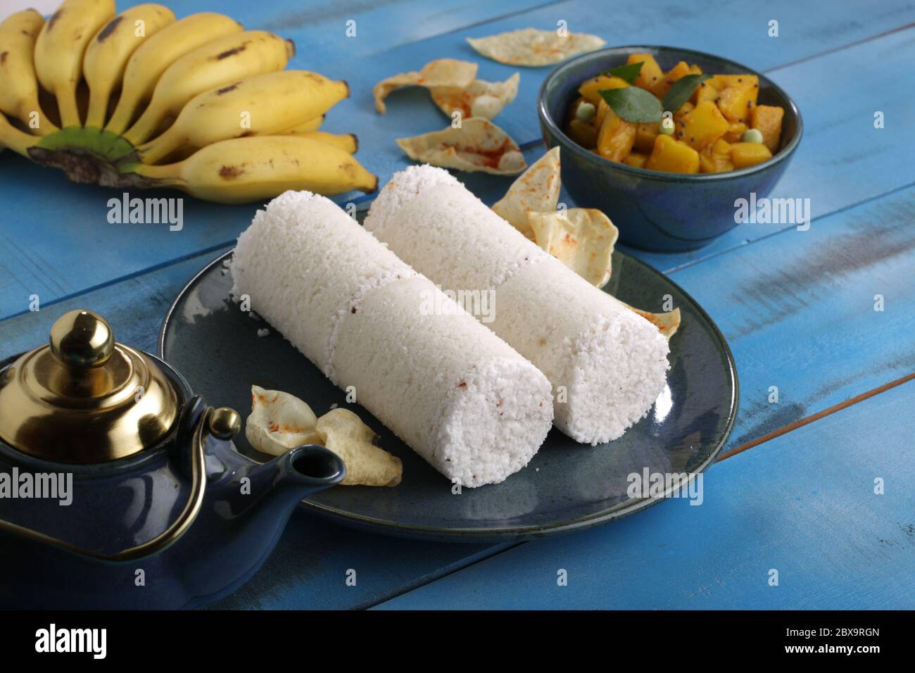PUTTU / WHITE RICE PITTU -Kerala special breakfast items made using ...