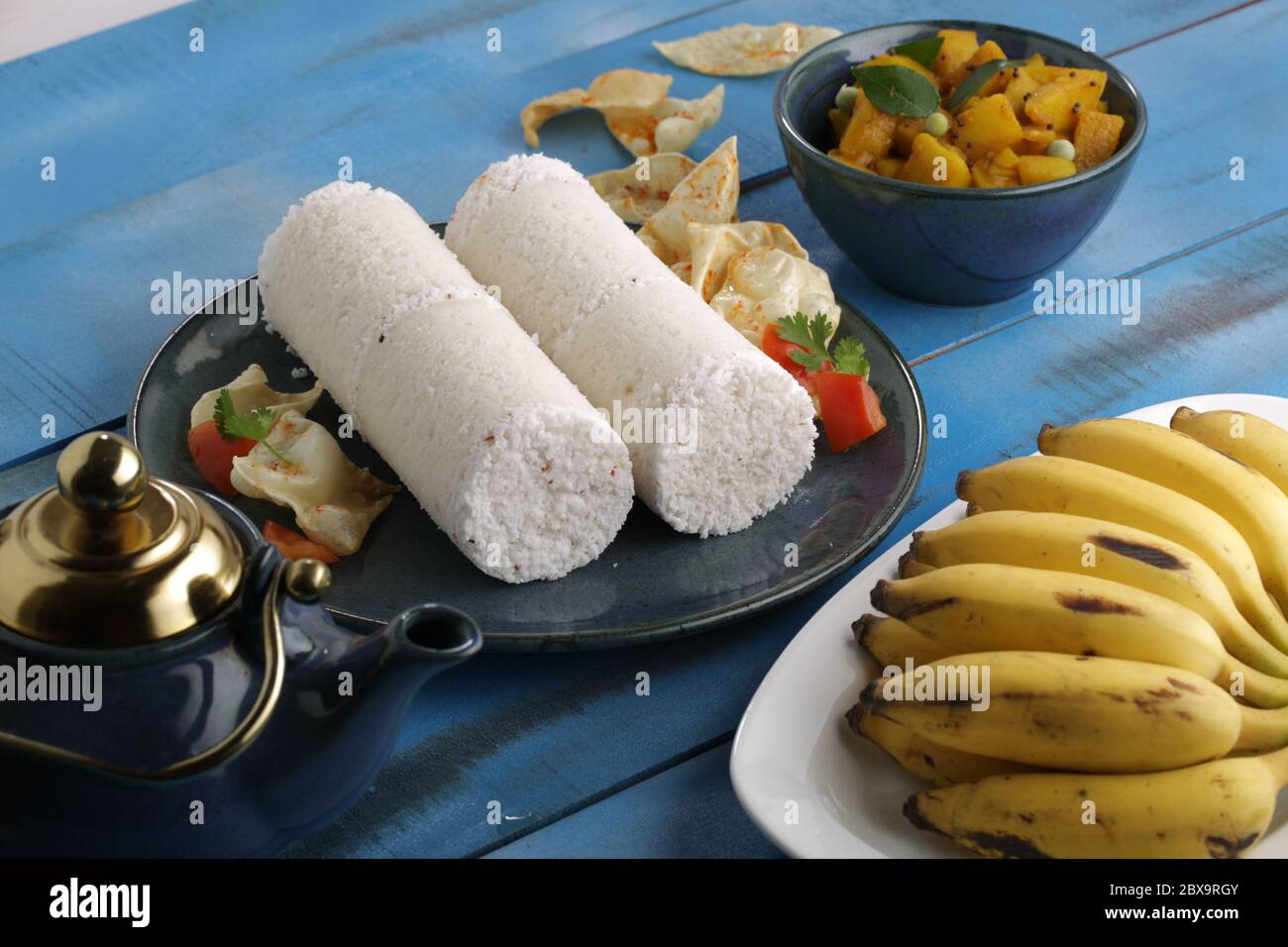 PUTTU / WHITE RICE PITTU -Kerala special breakfast items made using ...