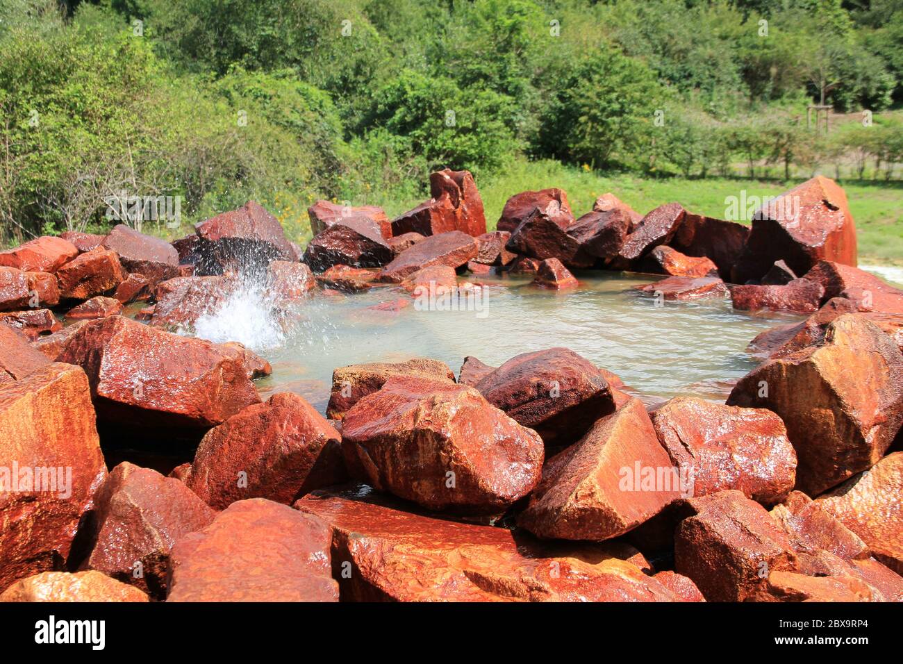 The Andernach Geyser in Germany Stock Photo - Alamy