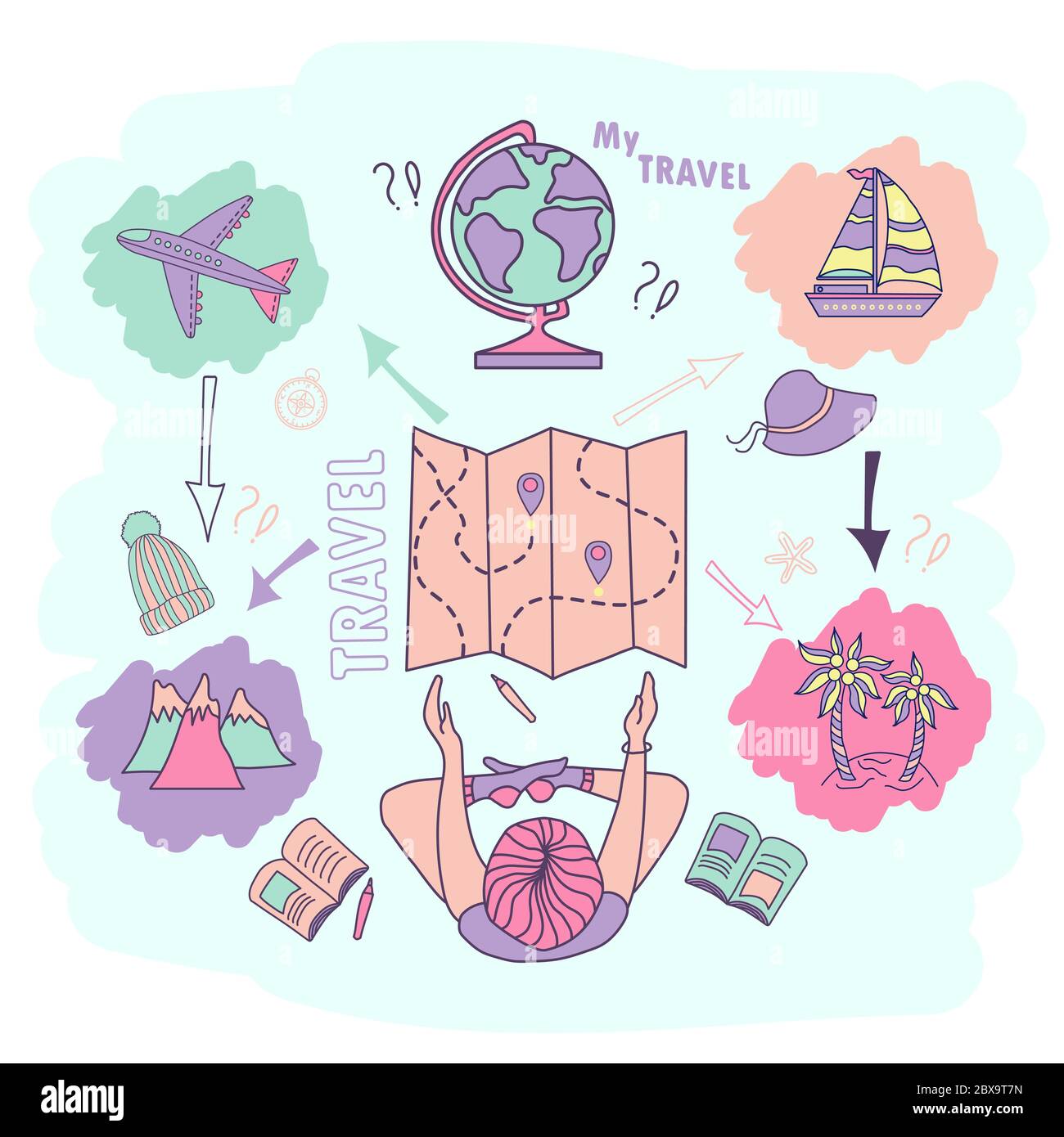 Vacation place Stock Vector Images - Alamy