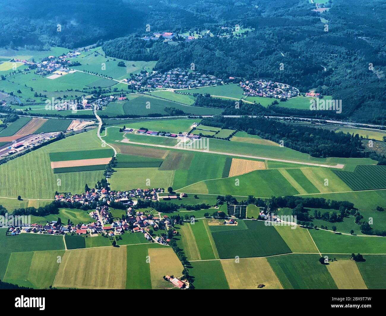 Bavaria panorama flight Stock Photo - Alamy