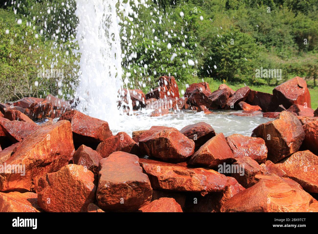 The Andernach Geyser in Germany Stock Photo - Alamy