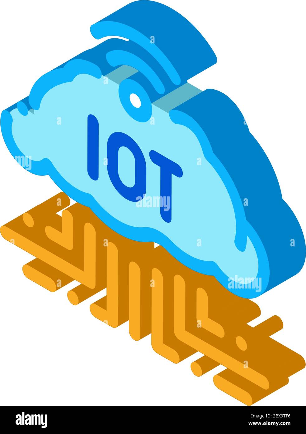 Internet of Things isometric icon vector illustration Stock Vector ...
