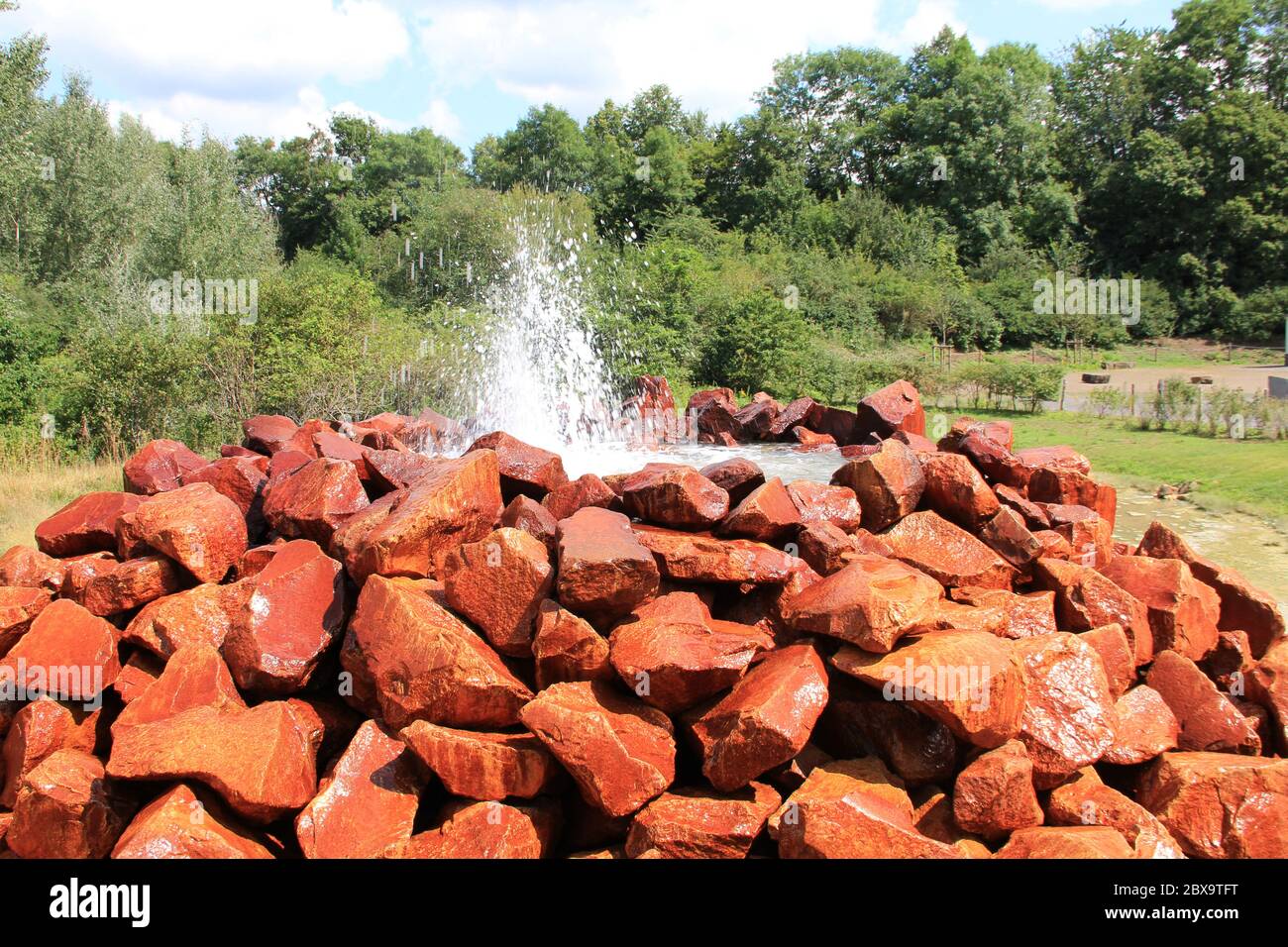 The Andernach Geyser in Germany Stock Photo - Alamy