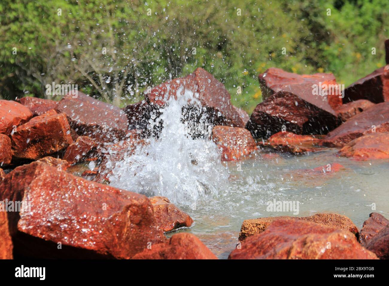 Worlds highest cold water geyser hi-res stock photography and images ...