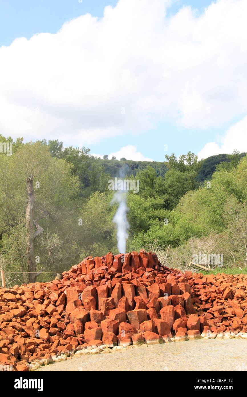 The Andernach Geyser in Germany Stock Photo - Alamy