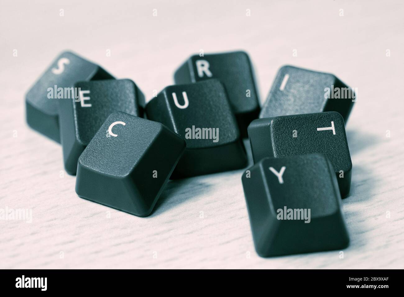 the word SECURITY spelled with keys taken from keyboard. Cybersecurity ...
