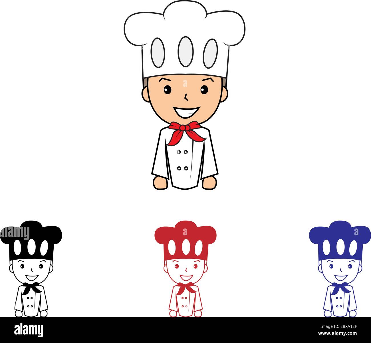 Vector of a sweet chef character Stock Vector Image & Art - Alamy