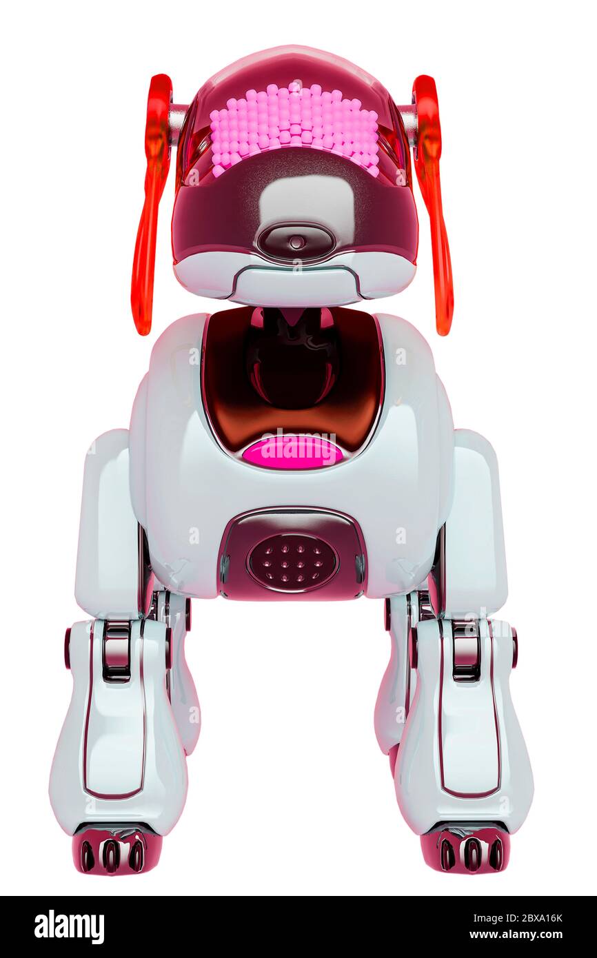 cyber dog cartoon. This cute puppy in clipping path is very useful for ...