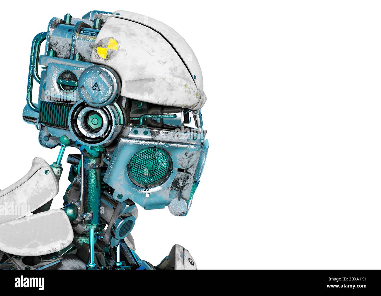 test machine close up. This dummy test doll in clipping path is very ...