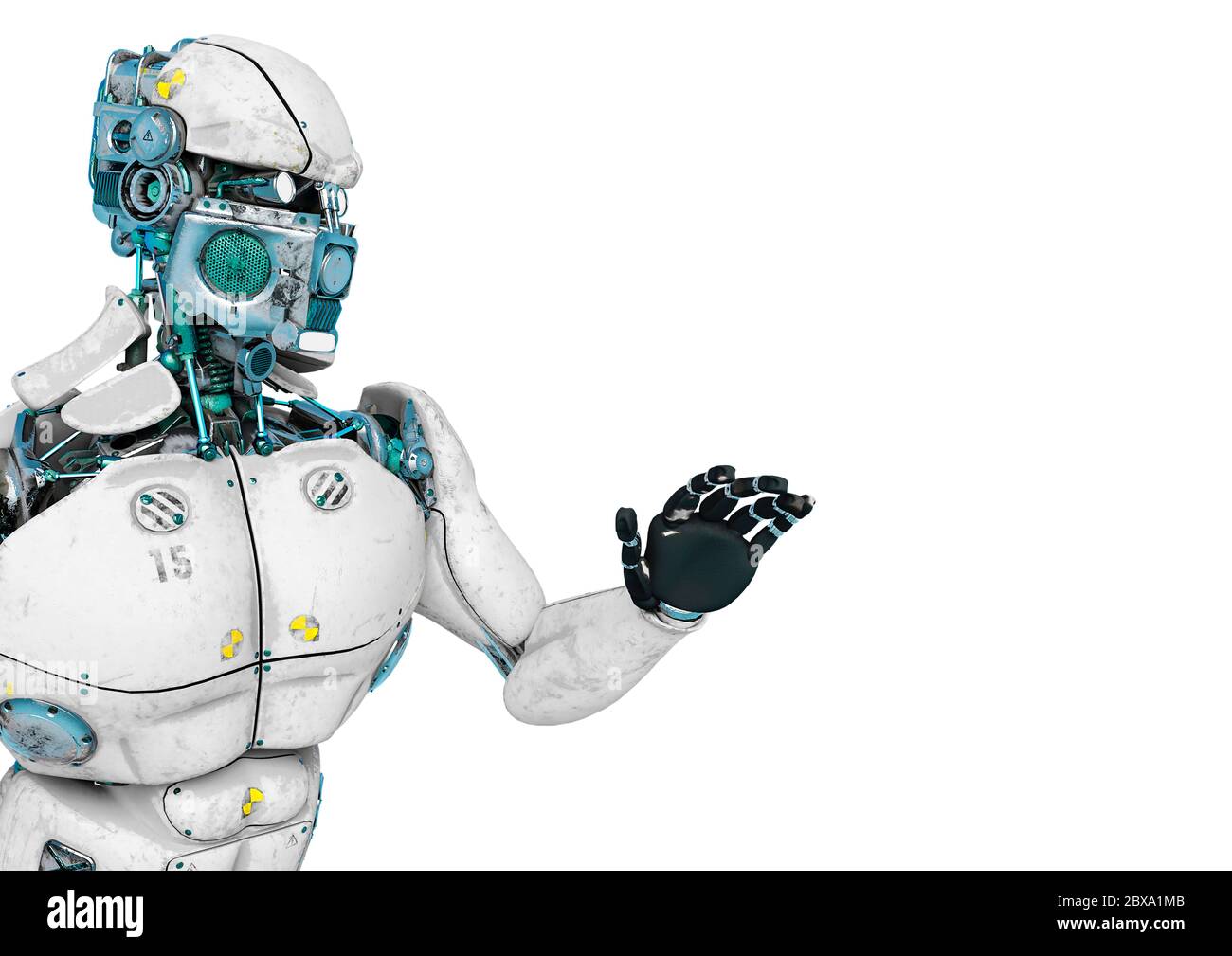 test machine close up with a copy space. This dummy test doll in ...