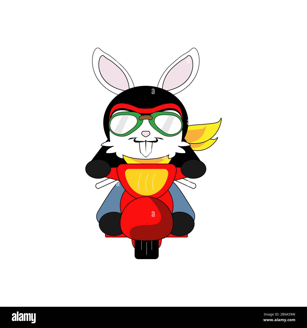 Rabbit driver Stock Vector Images - Alamy