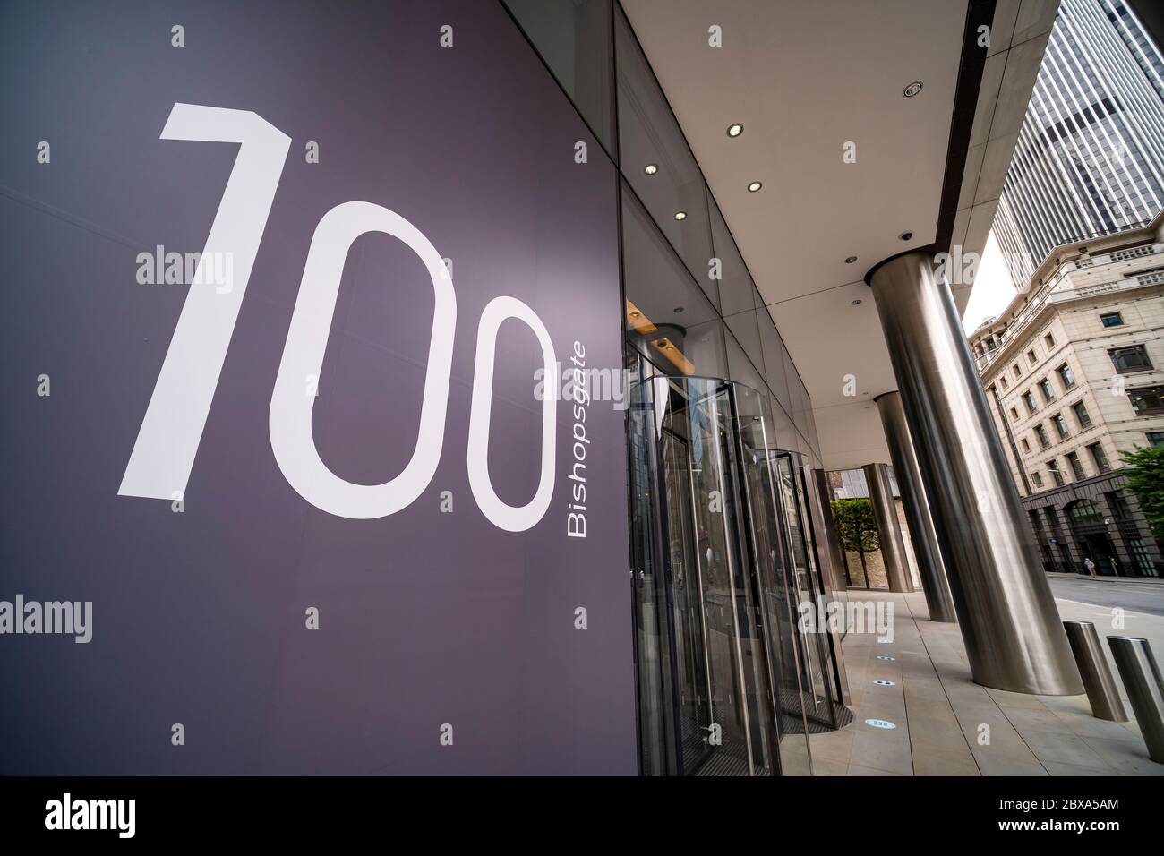 LONDON- JUNE, 2020: 100 Bishopsgate, a development of two mixed-use ...