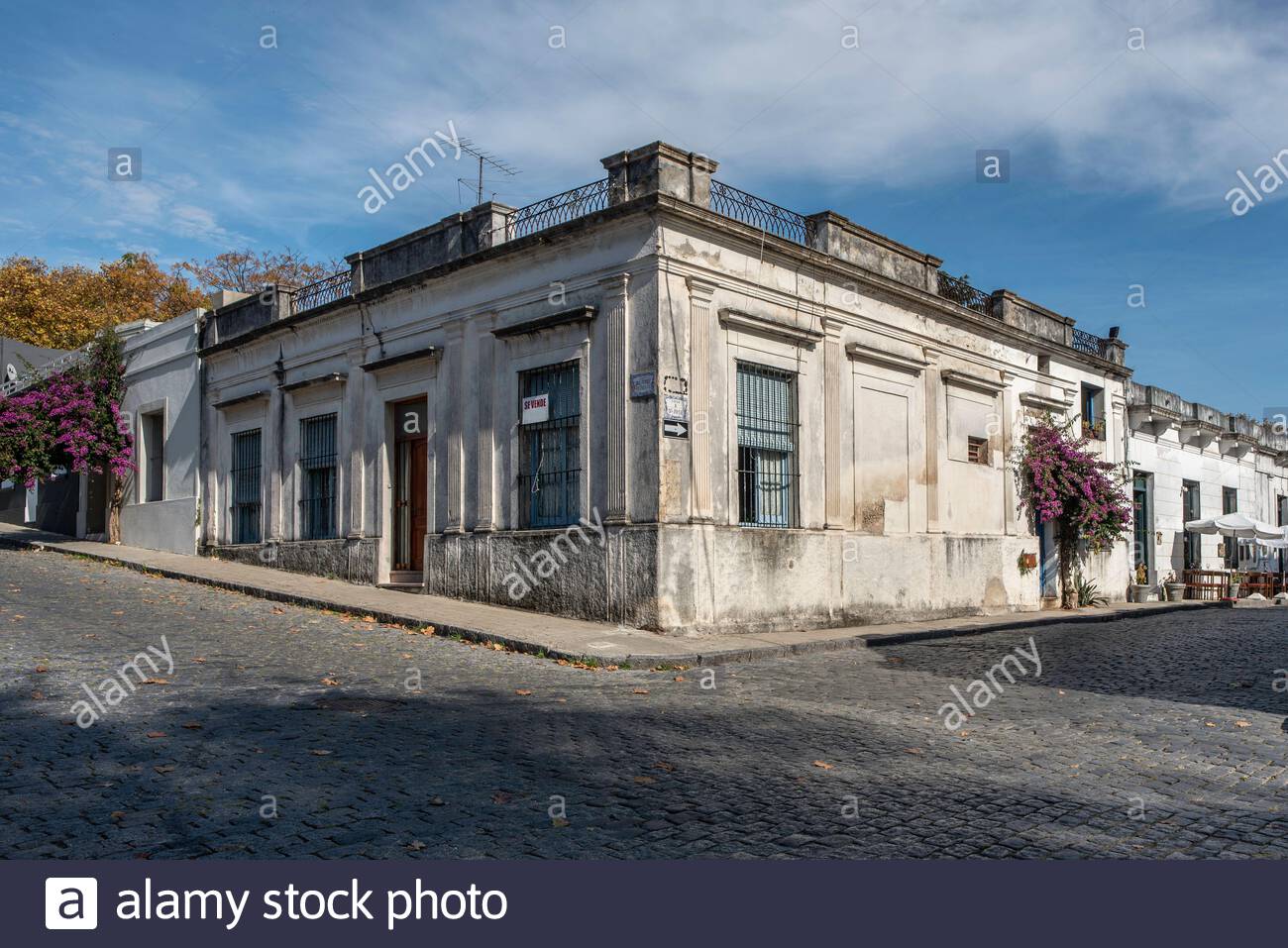 The historical neighborhood at Colonia del Sacramento, Uruguay Stock ...