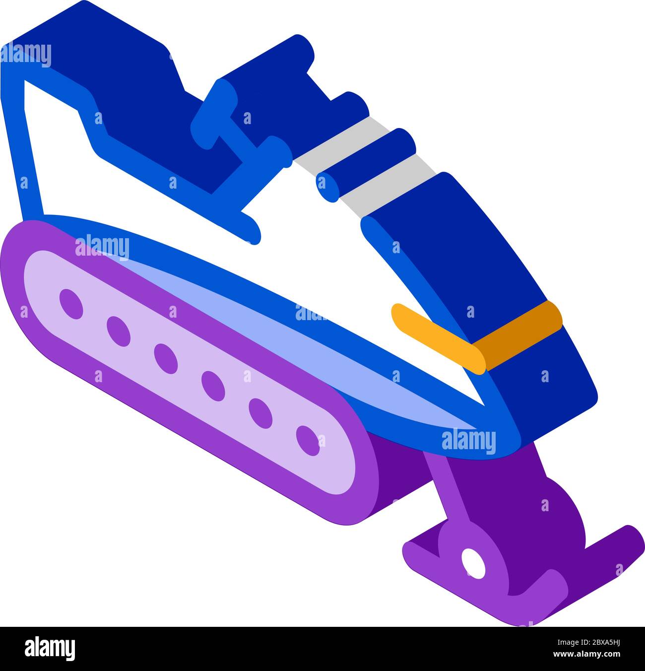 Snowmobile isometric icon vector illustration Stock Vector Image & Art ...