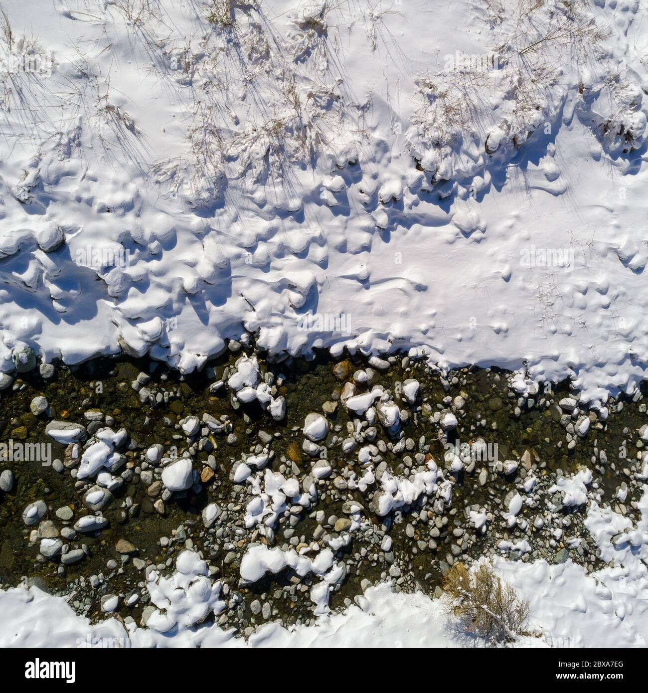 Stream bed from above hi-res stock photography and images - Alamy