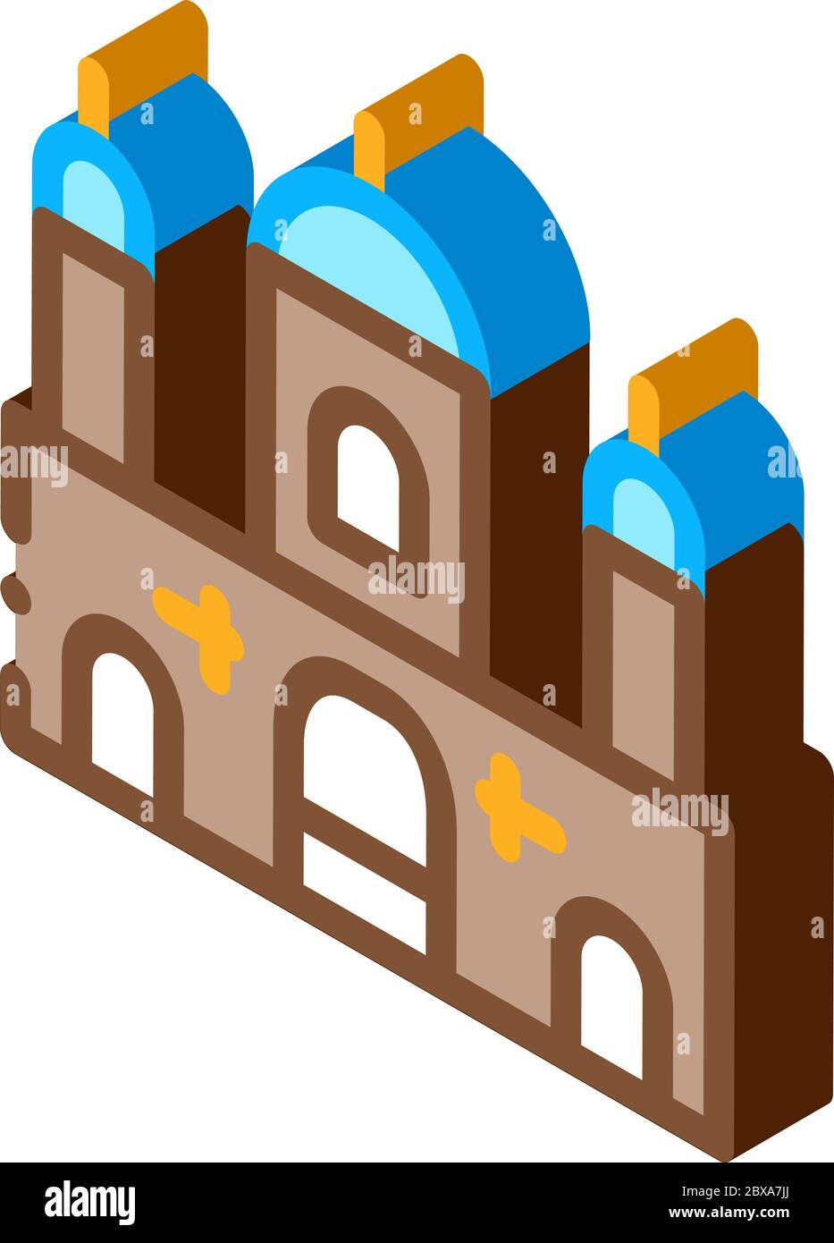 Islamic Building isometric icon vector illustration Stock Vector Image ...