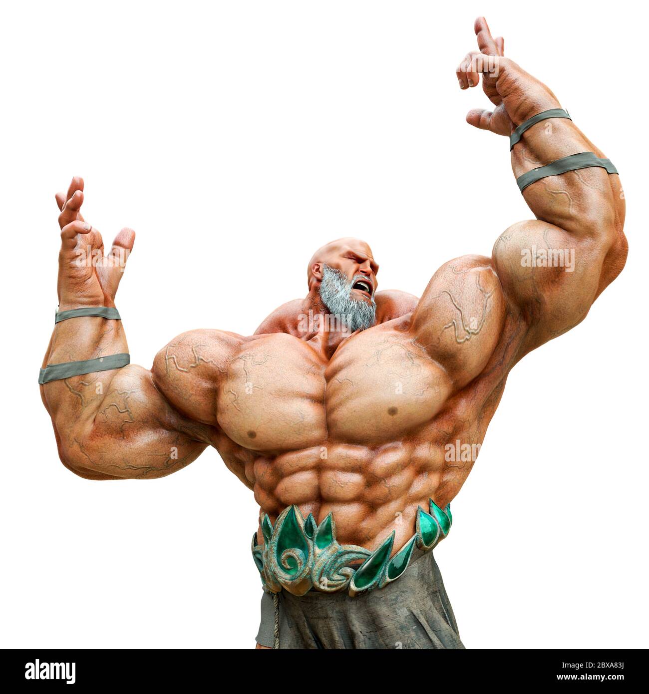 zeus the sky and thunder god is singing, 3d illustration Stock Photo ...