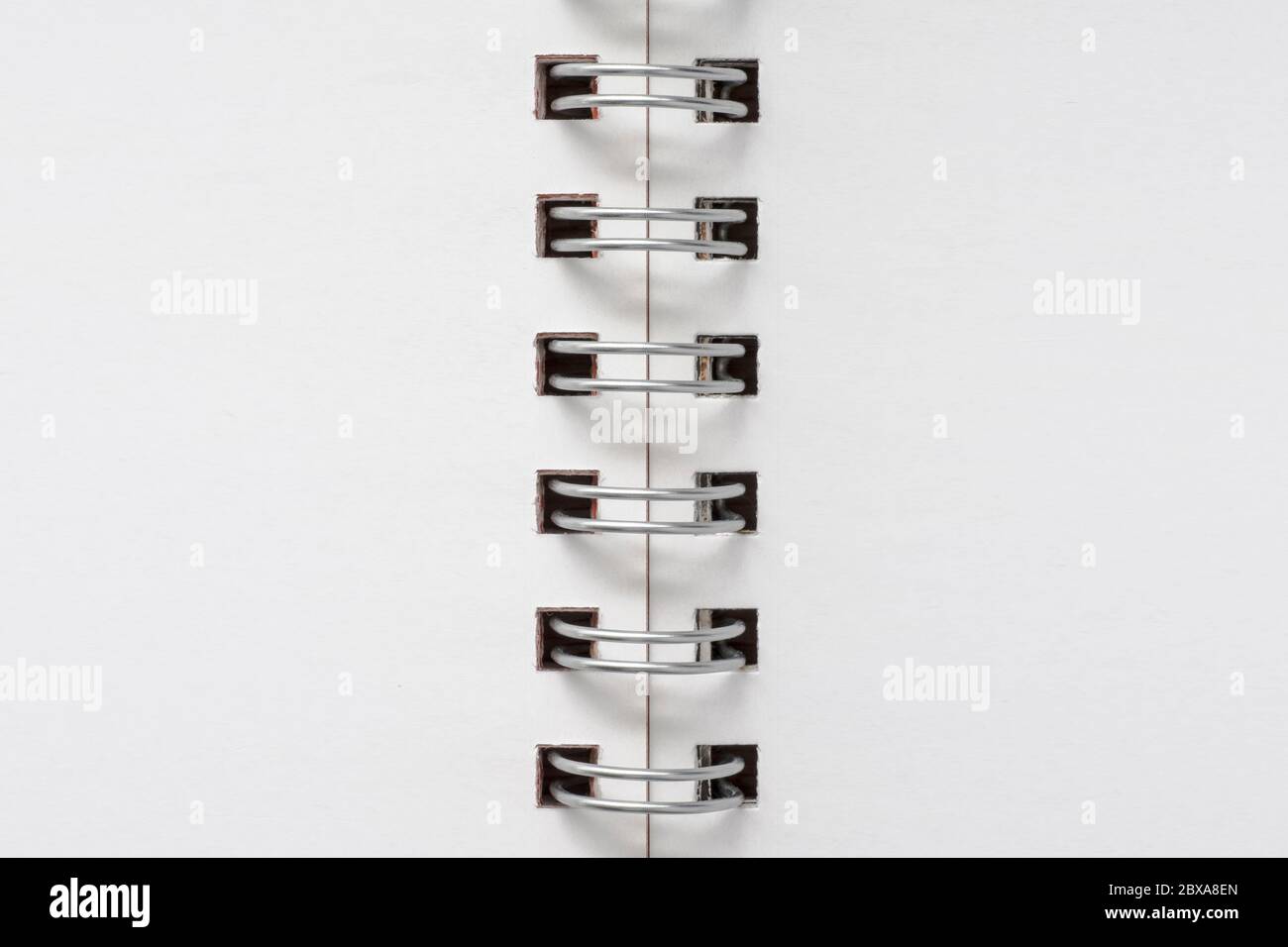 Ring binder with white pages. Ring binder is centered Stock Photo - Alamy