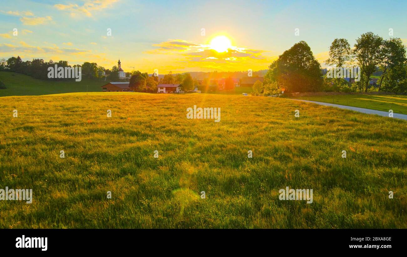Beautiful sunset over midwest in hi-res stock photography and images ...