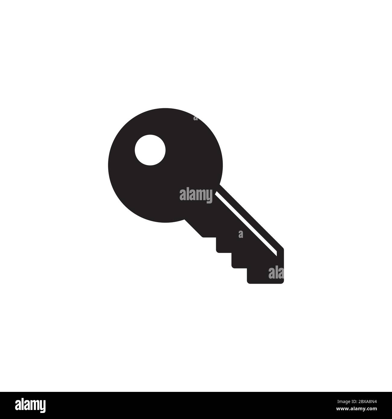 key lock icon symbol vector isolated on white background Stock Vector ...