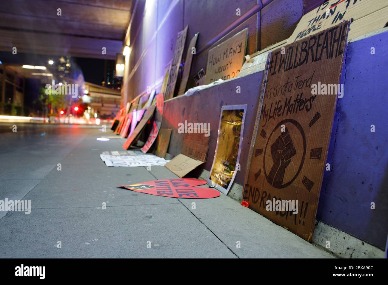 Placards signs notices hi-res stock photography and images - Alamy