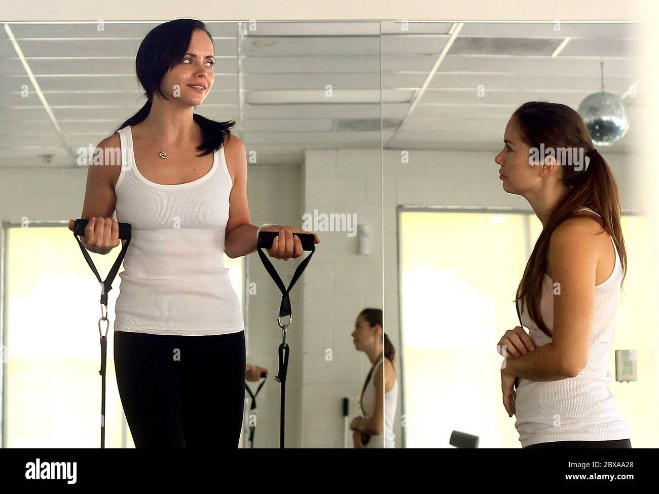 Christina Ricci spent two hours with a personal trainer at a pilates ...