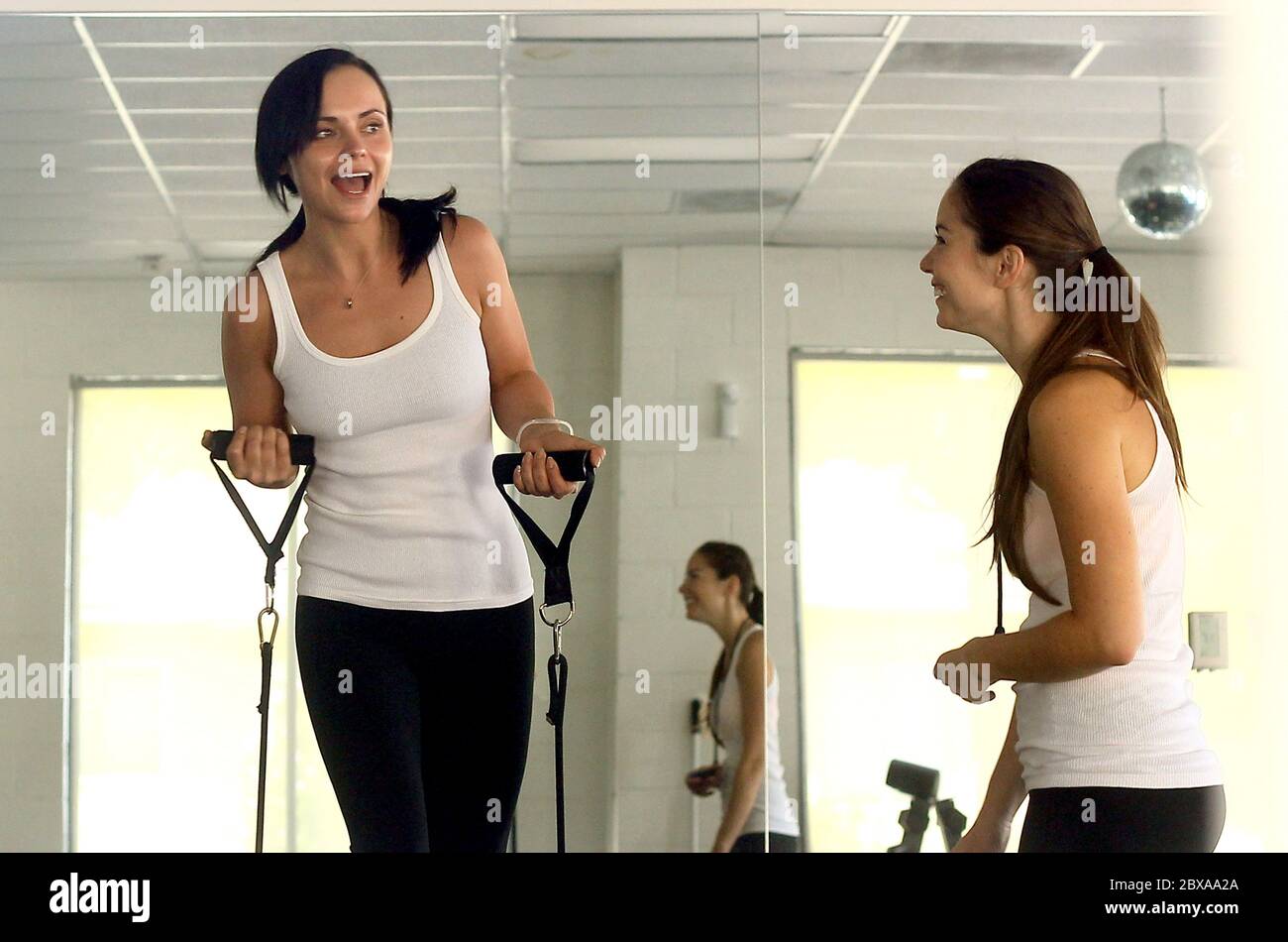 Christina Ricci spent two hours with a personal trainer at a pilates ...