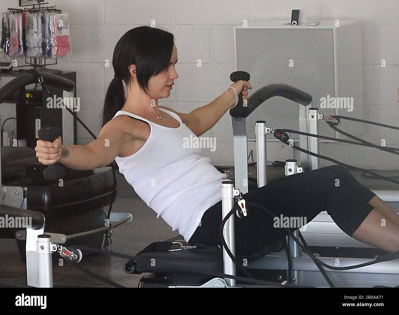 Christina Ricci spent two hours with a personal trainer at a pilates ...