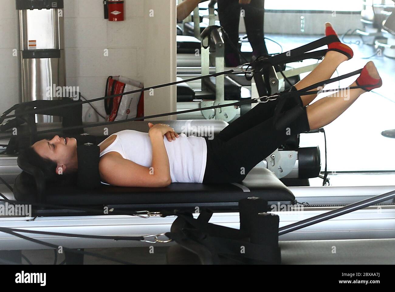 Christina Ricci spent two hours with a personal trainer at a pilates ...