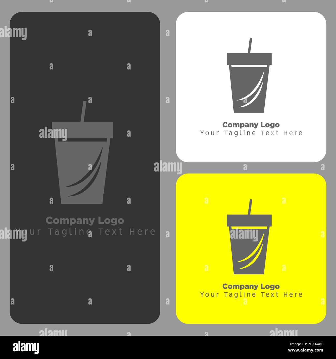 simple logo, food & drink logo, logo concept, monochrome logo Stock ...
