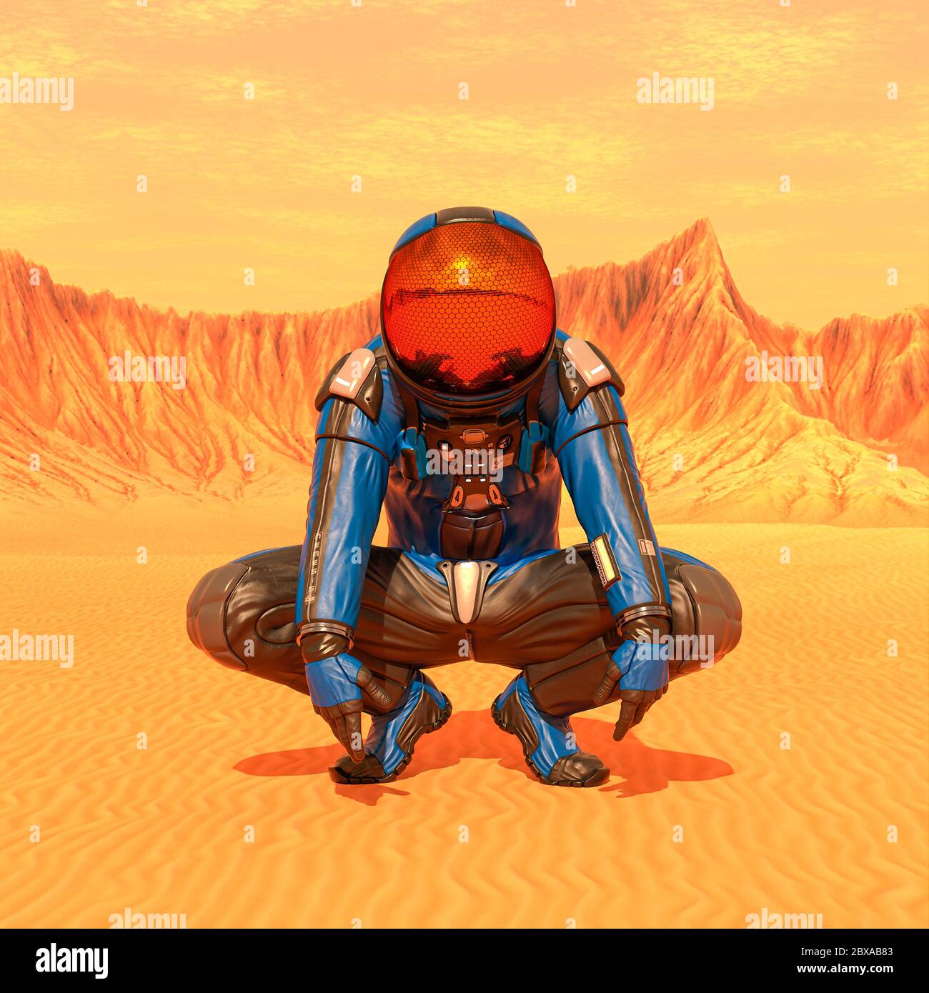 Astronaut exploring mars hi-res stock photography and images - Alamy