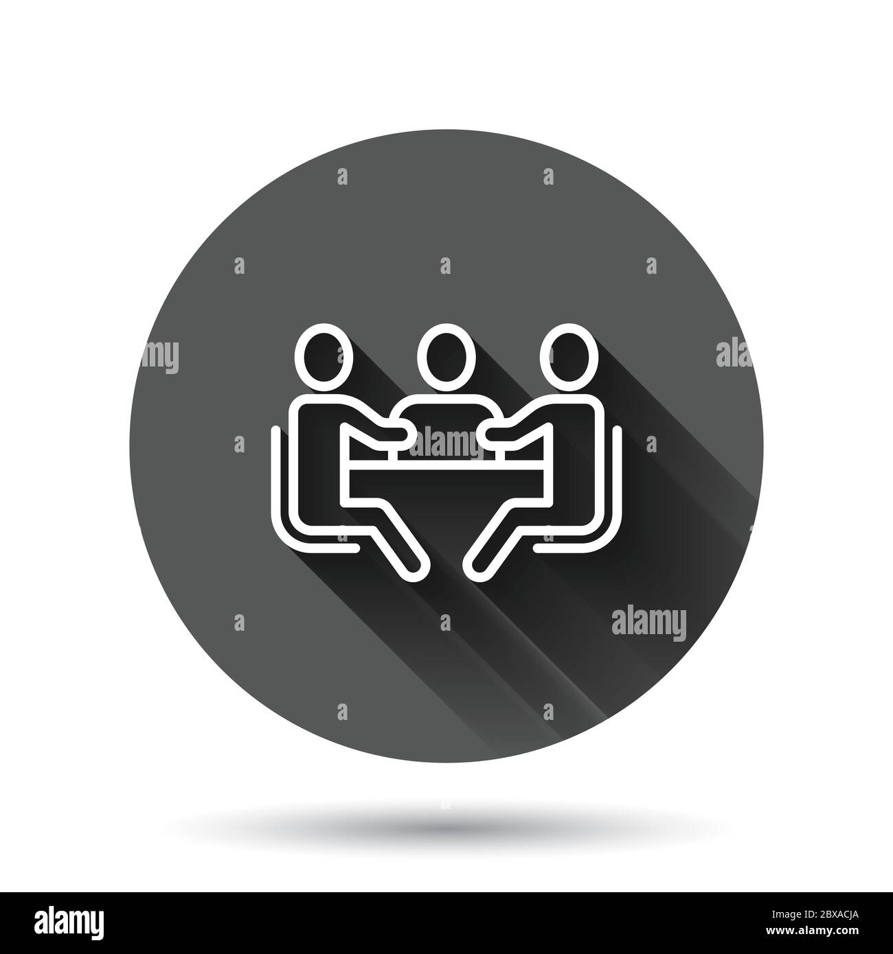 Round table conference Stock Vector Images - Alamy