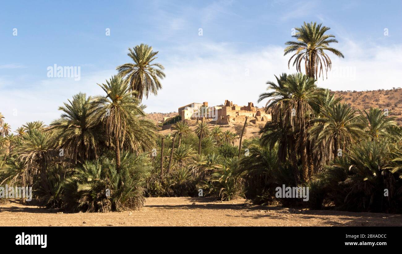 Kasbah of Tiout, an oasis near Taroudant, Morocco Stock Photo - Alamy