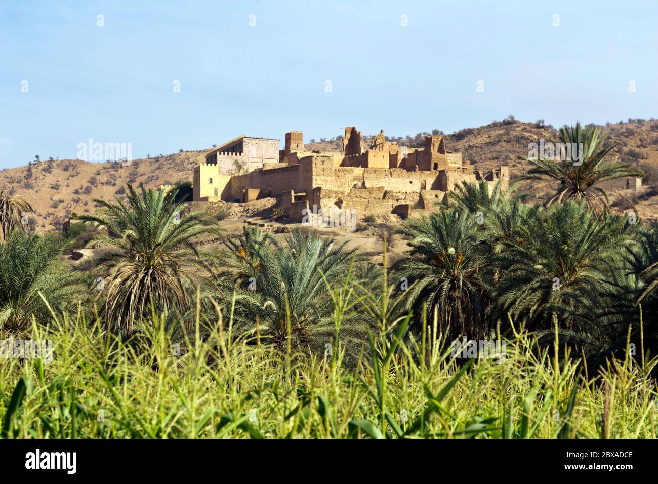 Kasbah of Tiout, an oasis near Taroudant, Morocco Stock Photo - Alamy