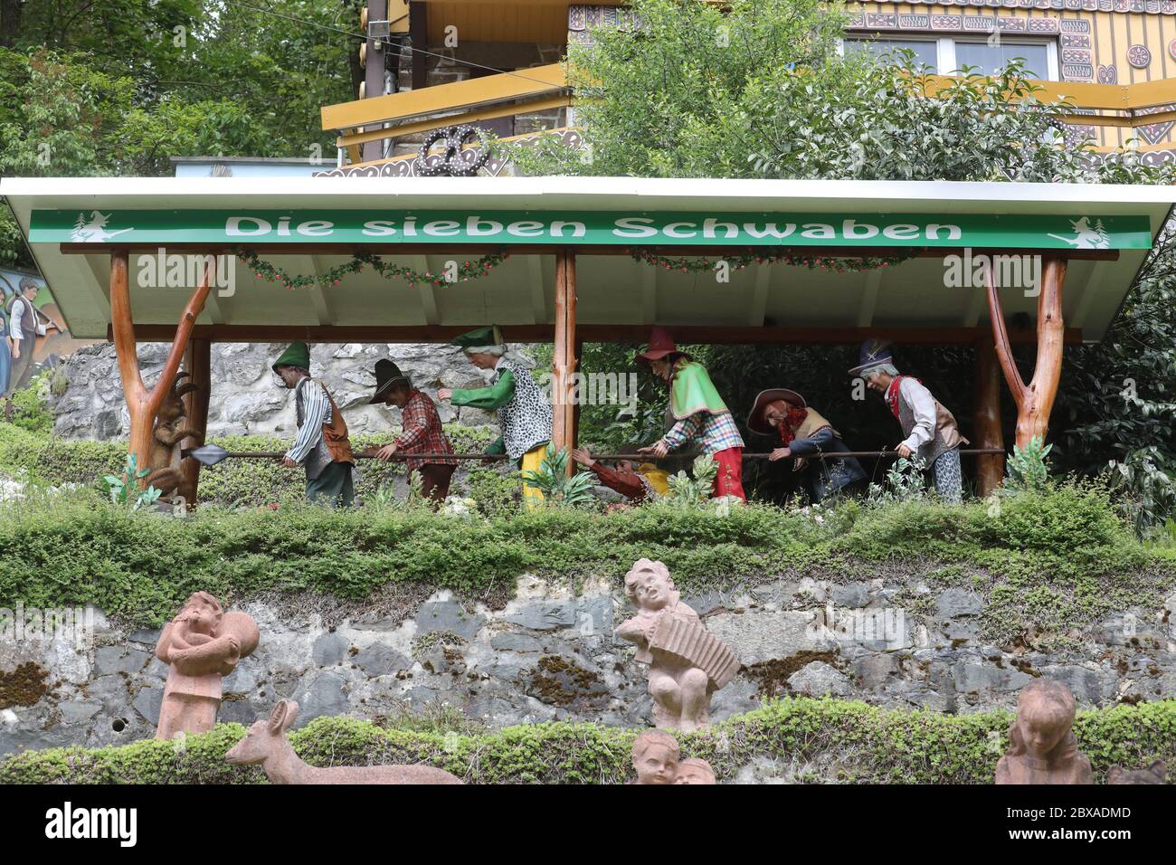 Saalburg, Germany. 06th June, 2020. Fairy tale figures from the fairy ...