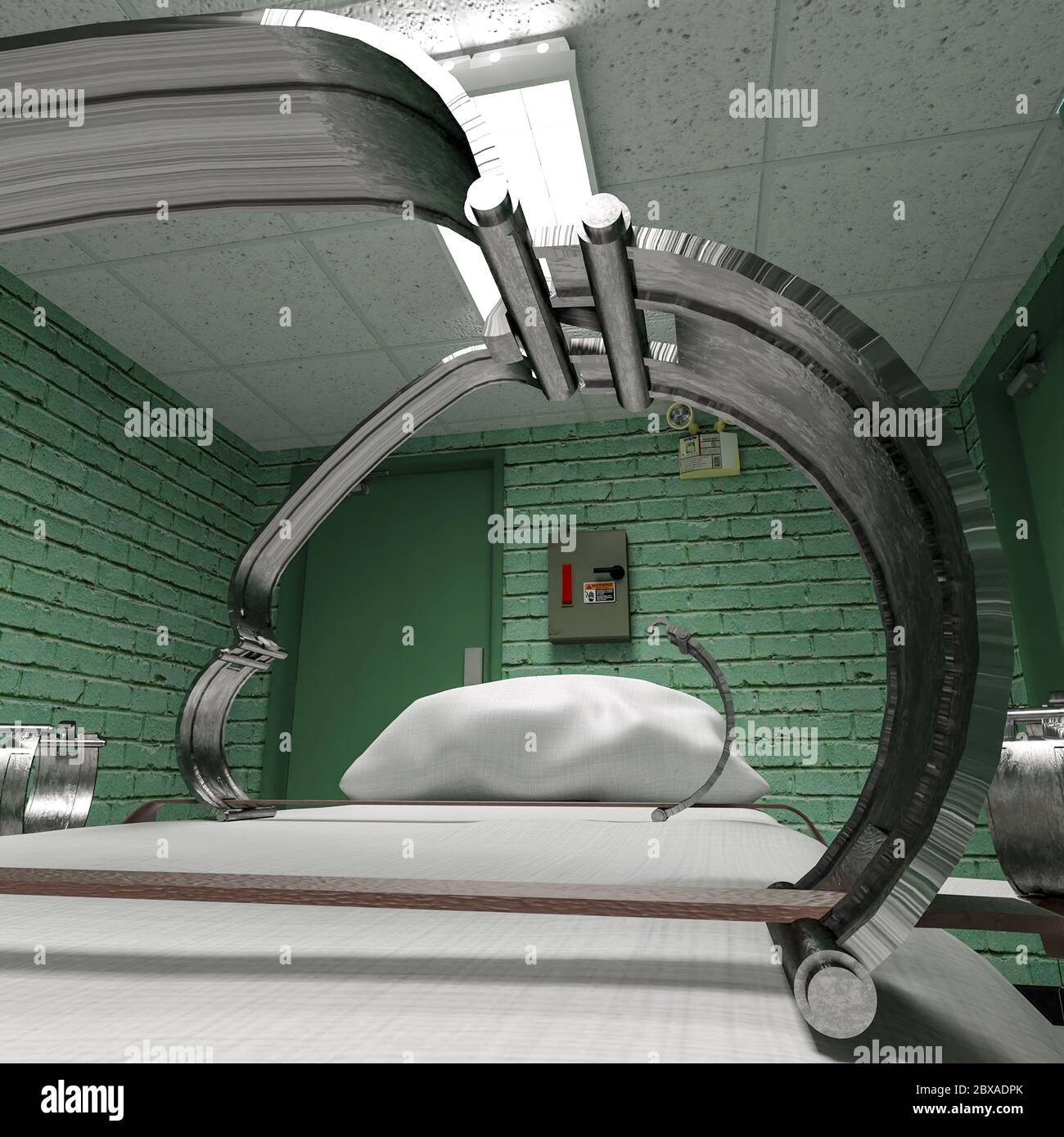 observation room scene, 3d illustration Stock Photo - Alamy