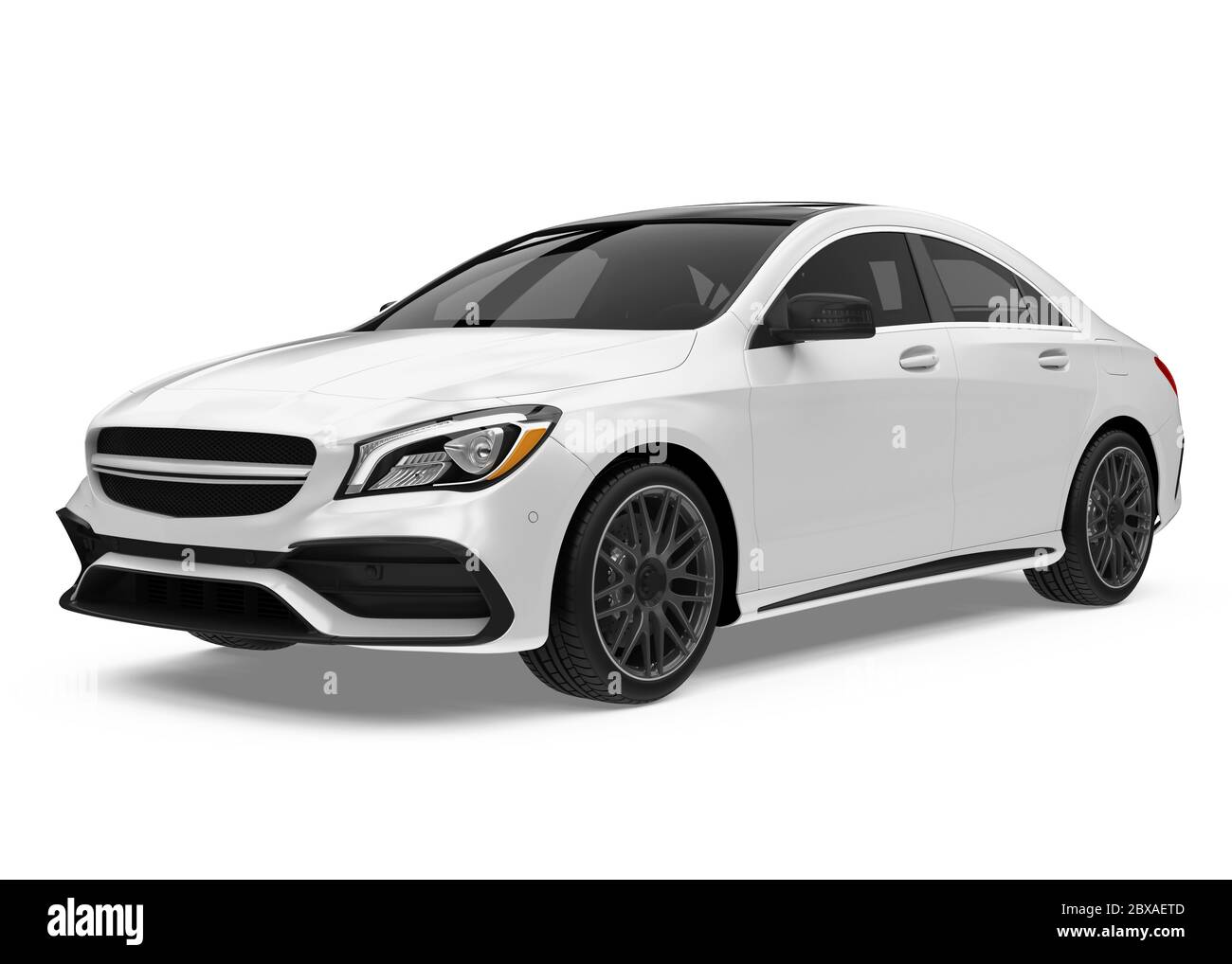 Sedan Car Isolated Stock Photo - Alamy