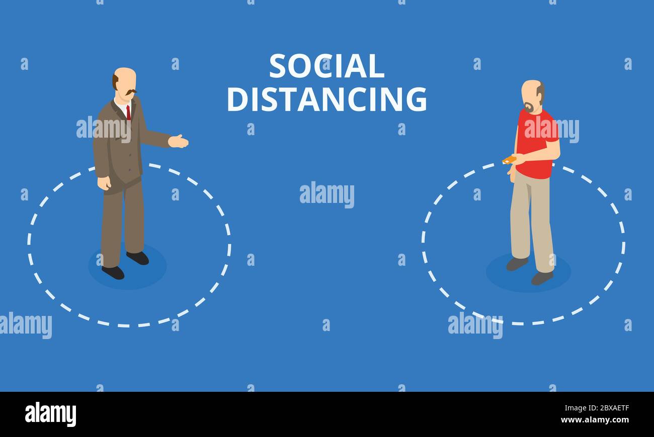 Keep your distance 2m Stock Vector Images - Alamy