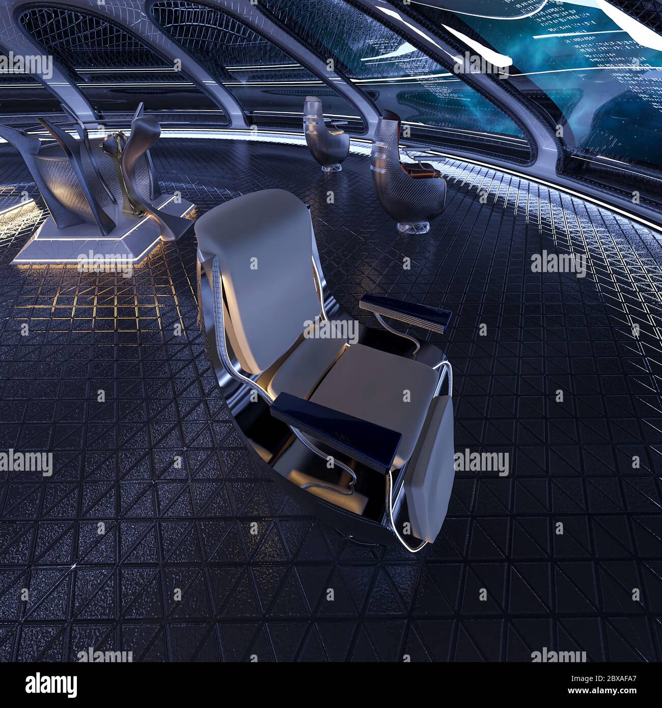 Inside Alien Spaceship